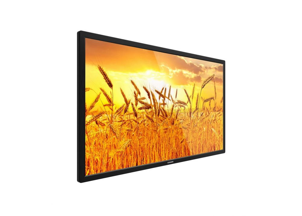 KUVASION 15.6 Inches Smart Under Cabinet TV, Flip Down Kitchen TV ...